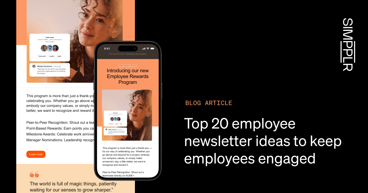 20 Engaging Internal Newsletters Ideas for Employees