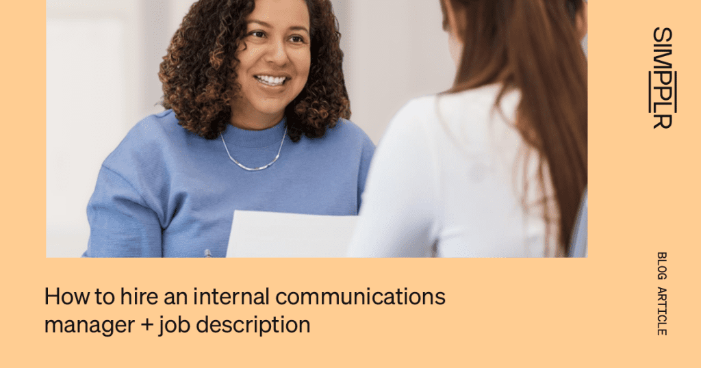 Internal Communications Manager Job Description (2025) | Simpplr