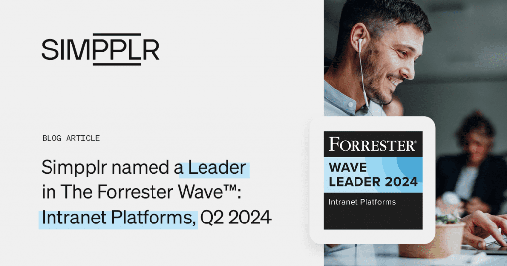 Forrester Wave Names Simpplr Intranet a Platform Leader
