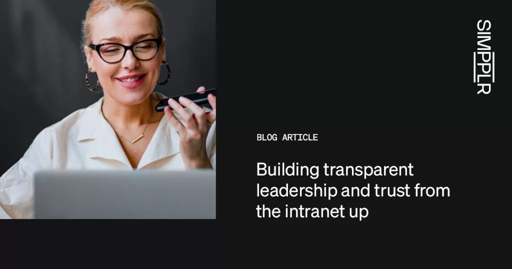 Building Transparent Leadership and Trust | Simpplr