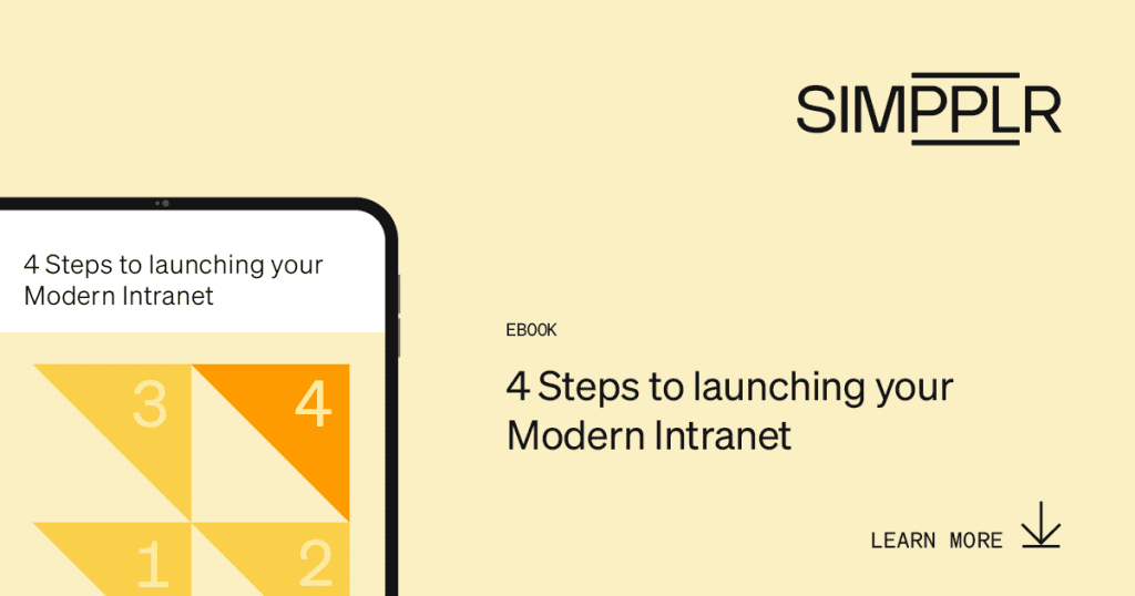 4 Steps to launching your Modern Intranet - Simpplr