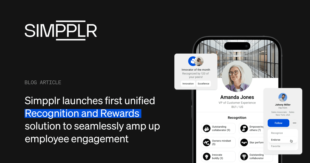 Bolster Employee Engagement with Simpplr Recognition