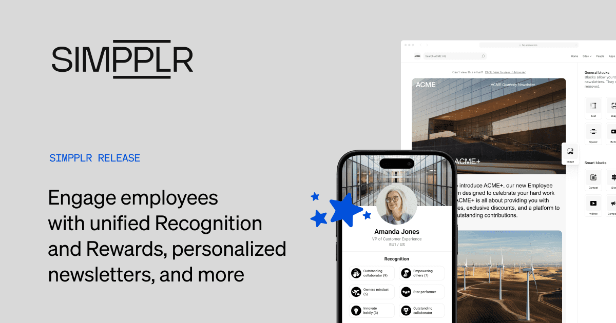 Engage employees: Simpplr’s new features & personalized tools