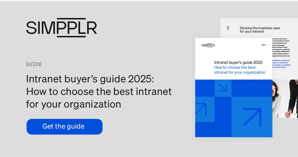 2025 Intranet Buyer’s Guide | Simpplr