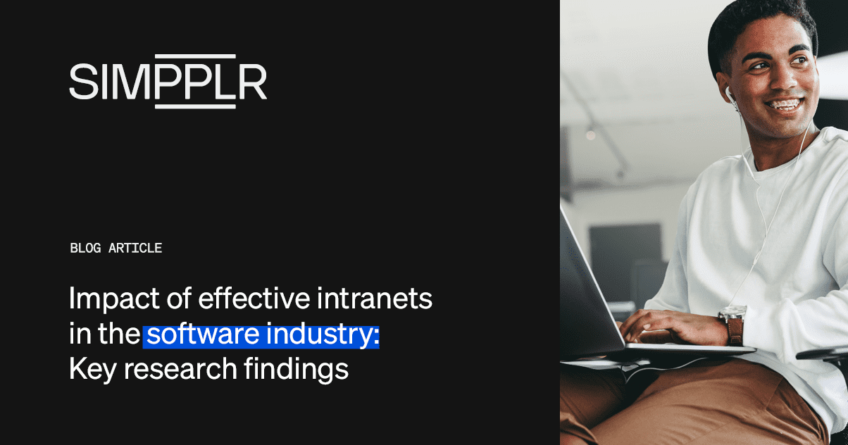 Maximize Impact of AI-Driven Intranet in Software Industry | Simpplr
