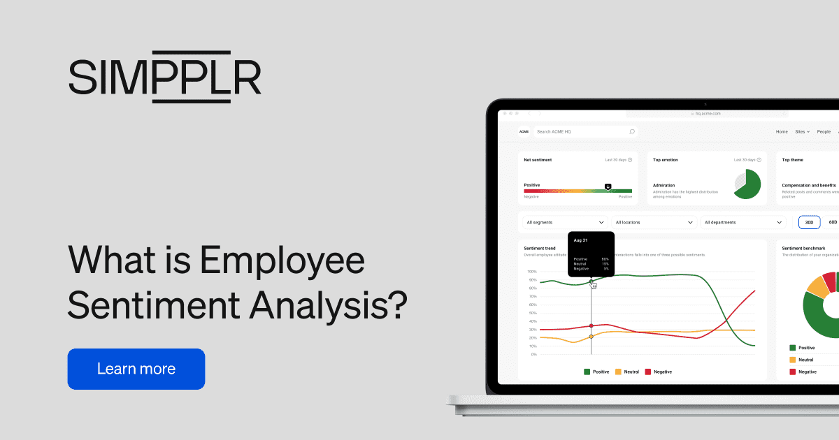 What is Employee Sentiment Analysis? Definition | Simpplr