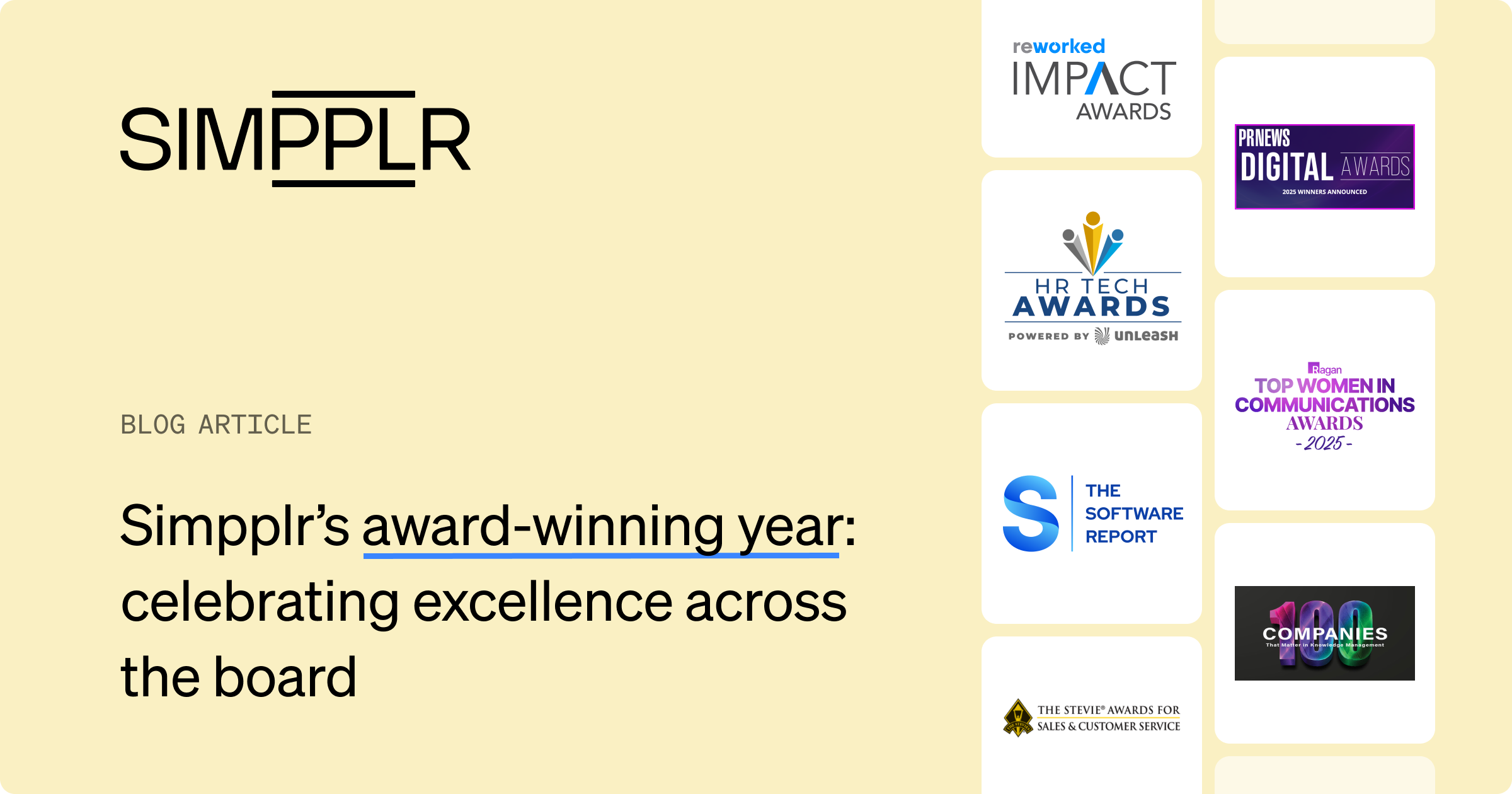 Simpplr’s Awards and Recognition 2025