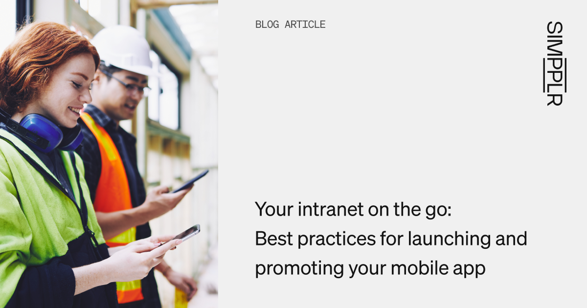 Connect Frontline Workers with Intranet Mobile App | Simpplr