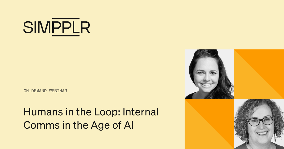 Humans in the loop: internal comms in the age of AI - Simpplr