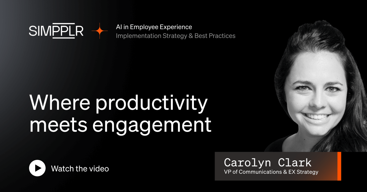 Where productivity meets engagement - Simpplr
