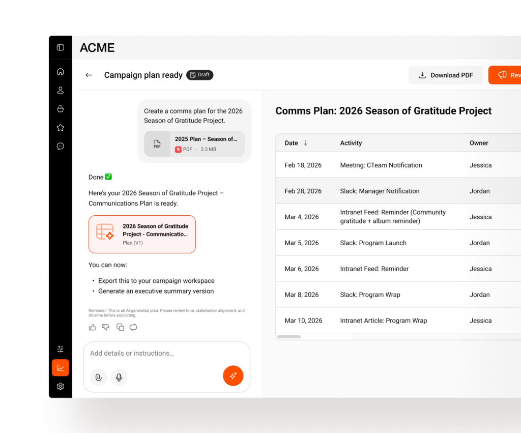 Comms AI for Internal Comms Teams | Simpplr